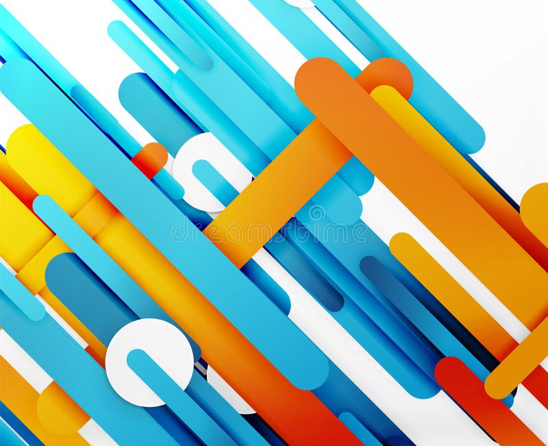 Cut 3d Paper Color Straight Lines Abstract Background Stock Vector ...