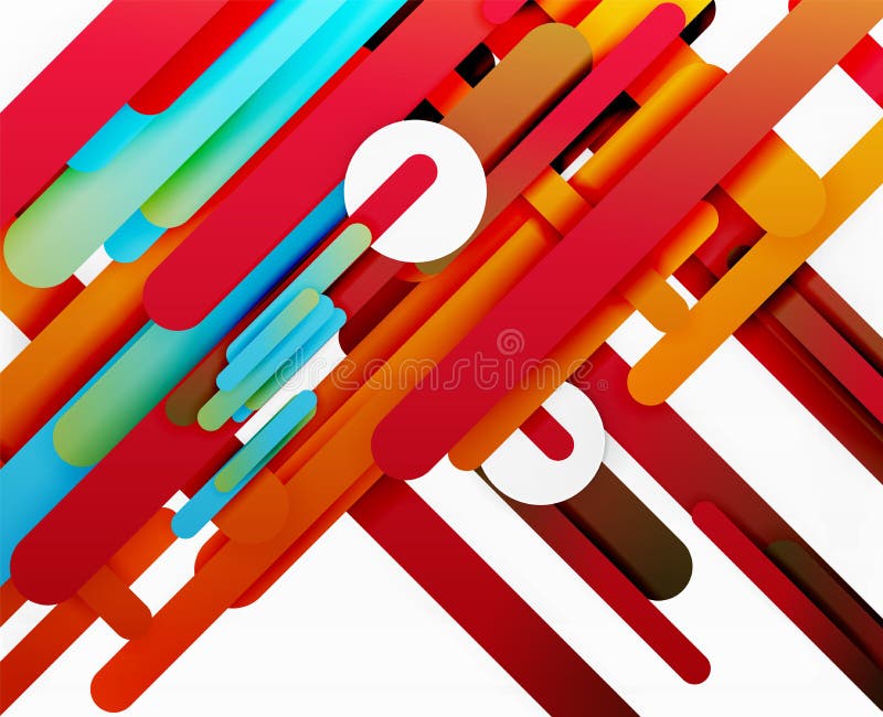 Cut 3d Paper Color Straight Lines Abstract Background Stock Vector ...