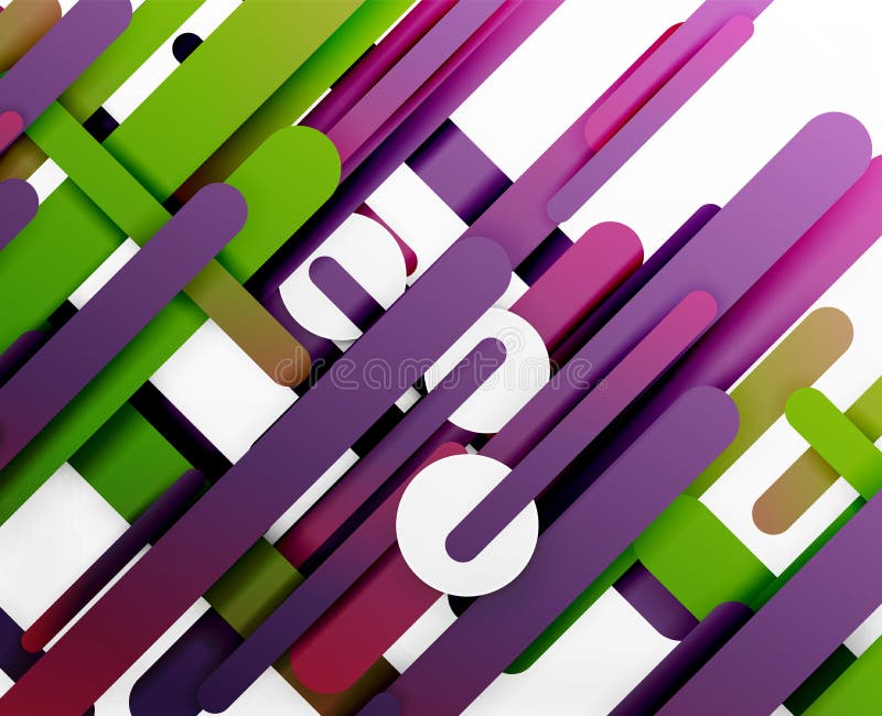 Cut 3d Paper Color Straight Lines Abstract Background Stock Vector ...