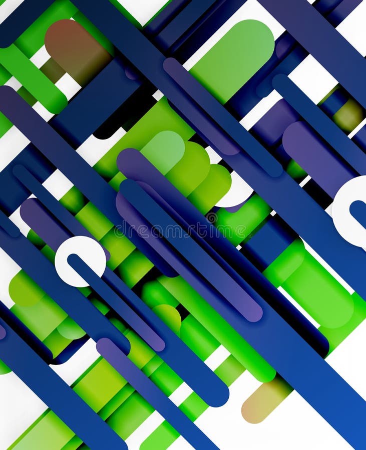 Cut 3d Paper Color Straight Lines Abstract Background Stock Vector ...