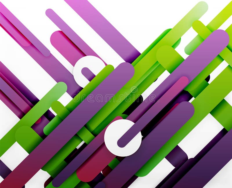 Cut 3d Paper Color Straight Lines Abstract Background Stock Vector ...