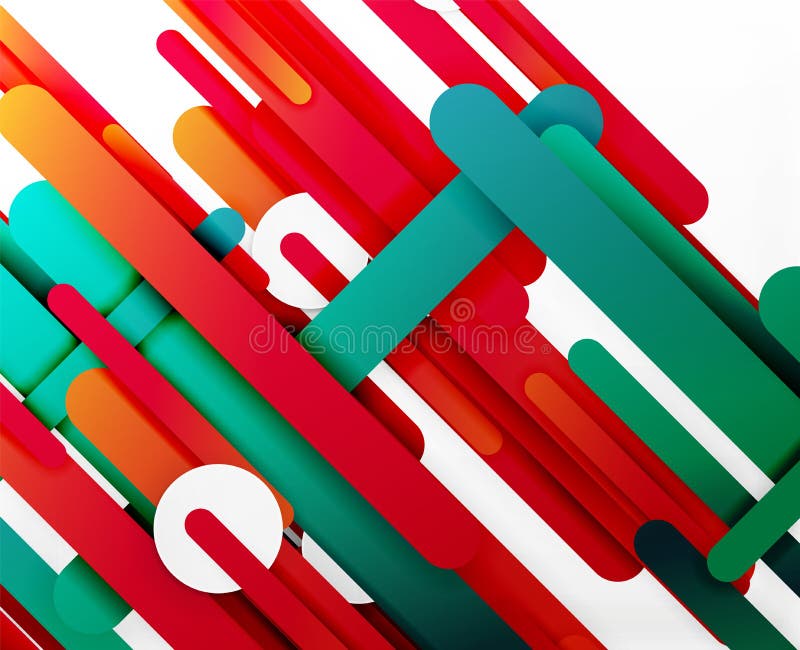 Cut 3d Paper Color Straight Lines Abstract Background Stock Vector ...