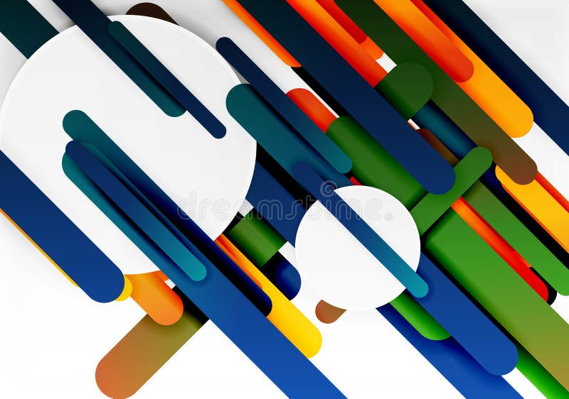 Cut 3d Paper Color Straight Lines Abstract Background Stock Vector ...