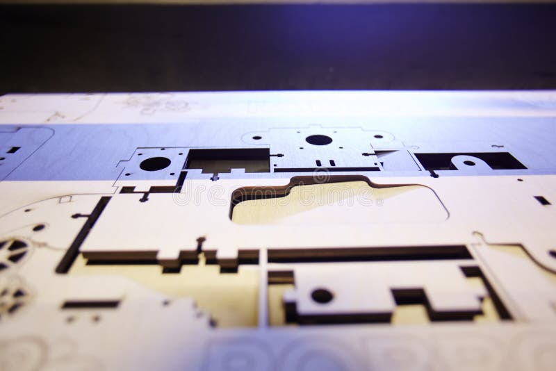 Cut details stock image. Image of object, modern, plywoodsheet - 93683775