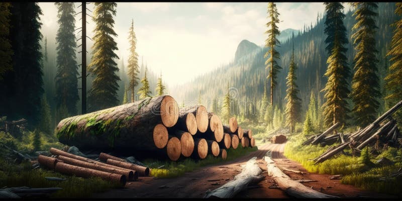 Forest Tree Cut Down Stock Illustrations – 425 Forest Tree Cut Down ...