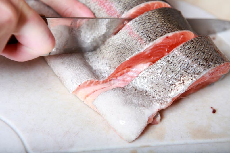 Cut fish stock photo. Image of nutrition, marine, close - 17110656