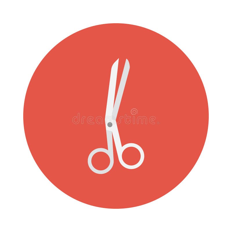 Cut flat vector icon stock illustration. Illustration of accessory ...