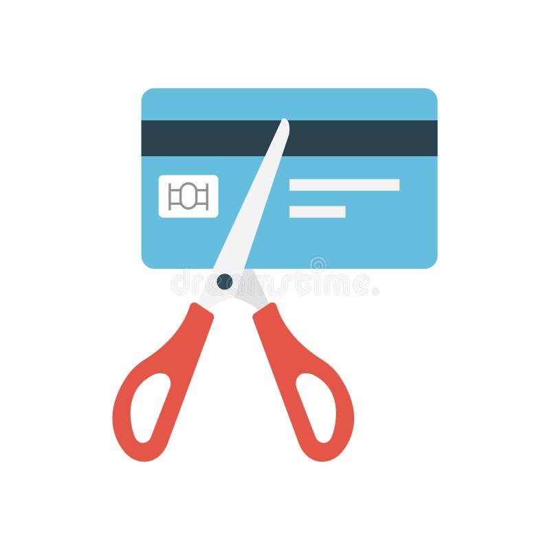 Cut flat vector icon stock vector. Illustration of commercial - 157472951