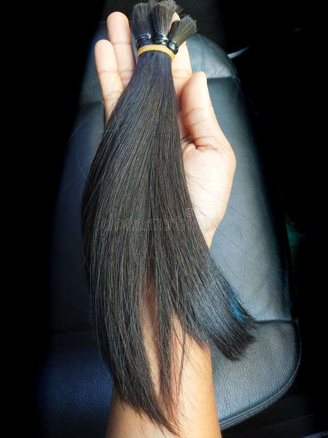 Cut hair hand long woman stock photo. Image of long - 209560418