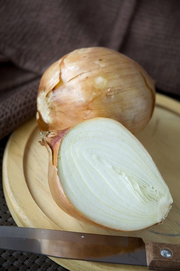 Cut half of onion stock image. Image of agricultural - 40513571