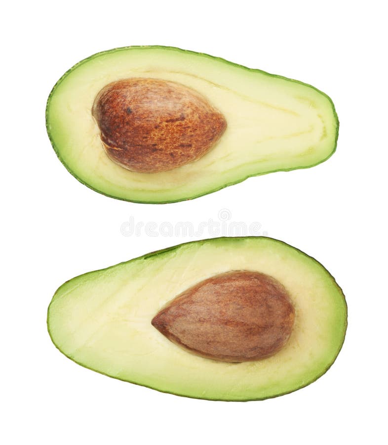 Cut in Half Open Avocado Fruit Stock Photo - Image of eating, nature ...