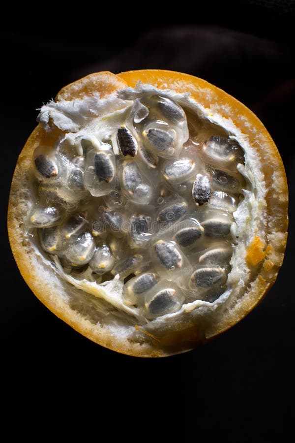 Passion Fruit Flower Closeup Also Known As Taxo Stock Photo - Image of ...