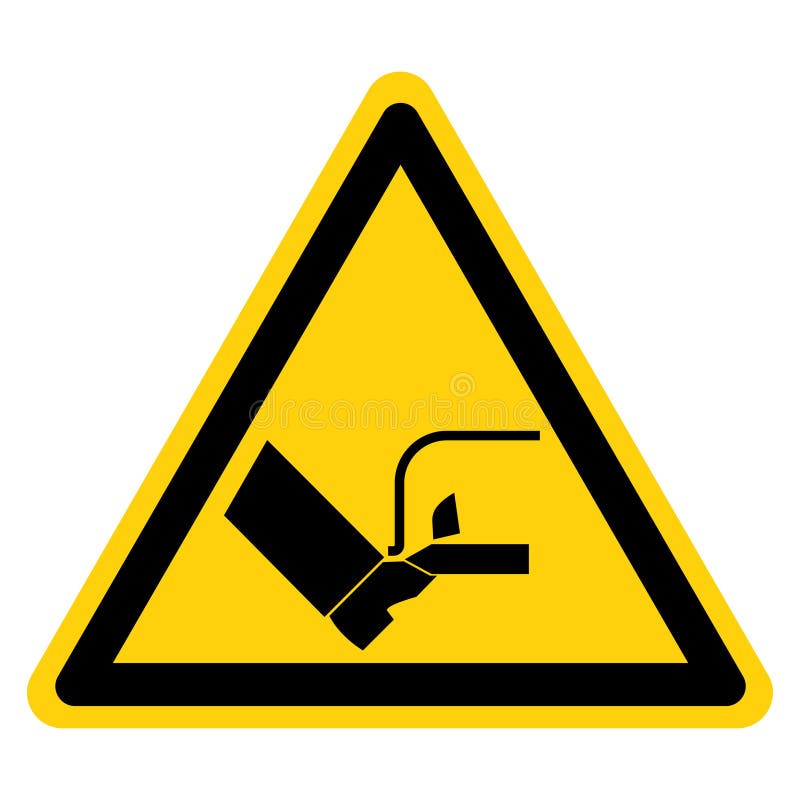 Cut Hazard Foot Symbol Sign, Vector Illustration, Isolate on White ...