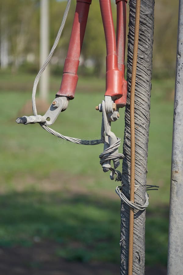 High-voltage cables stock photo. Image of open, power - 146941364