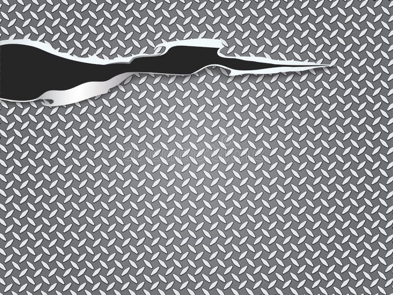 Cut a Hole Metal Texture Abstract Background. Stock Vector ...