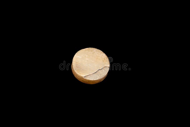 Cut Horn on Black Background Stock Image - Image of magic, element ...