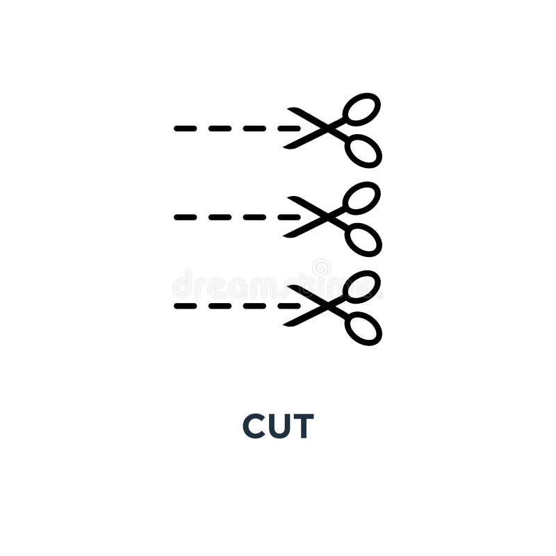 Cut Icon. Simple Element Illustration. Cut Concept Symbol Design Stock ...