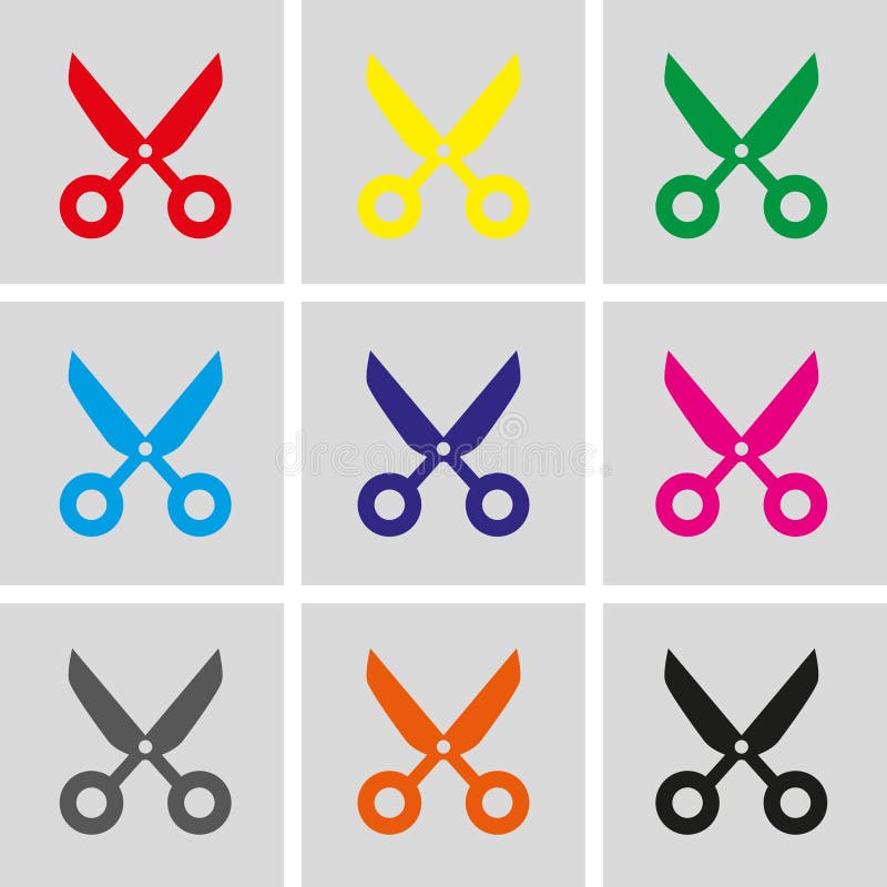 Cut Icon Stock Vector Illustration Flat Design Stock Vector ...