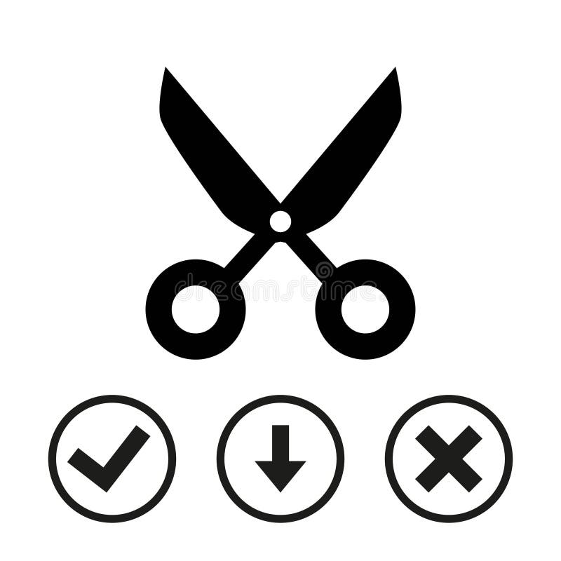 Cut Icon Stock Vector Illustration Flat Design Stock Vector ...