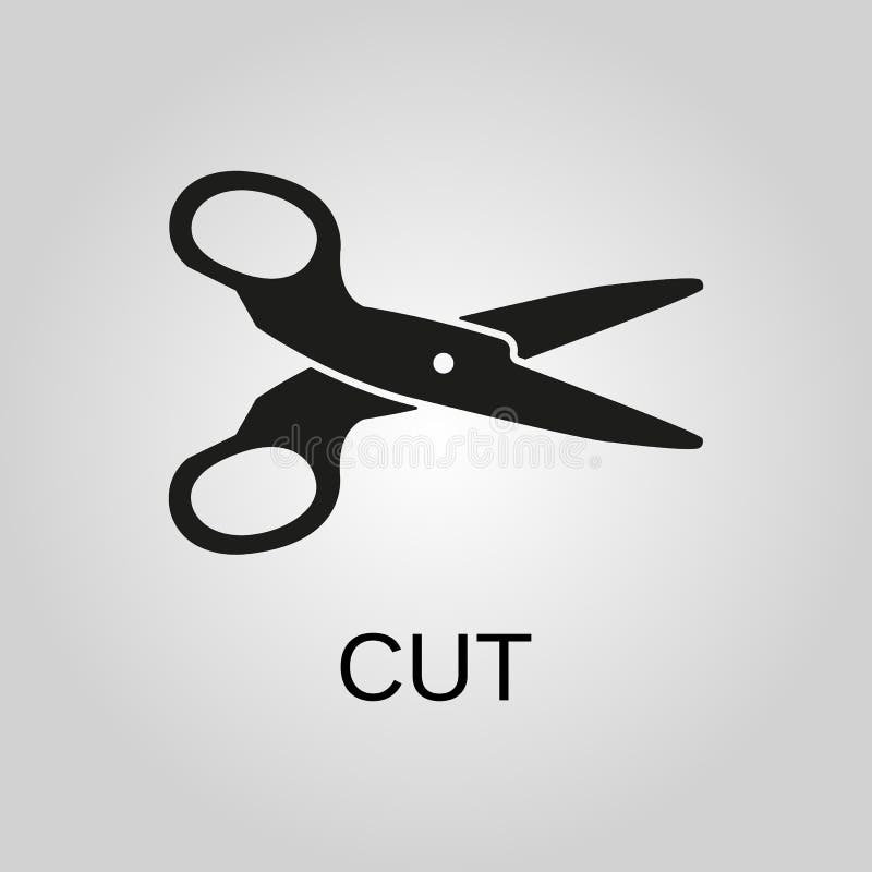 Cut Icon. Cut Symbol. Flat Design. Stock - Vector Illustration. Stock ...