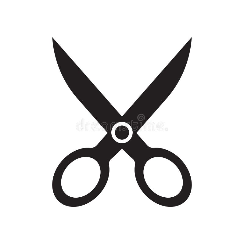 Cut Icon Vector Sign and Symbol Isolated on White Background, Cut Logo ...