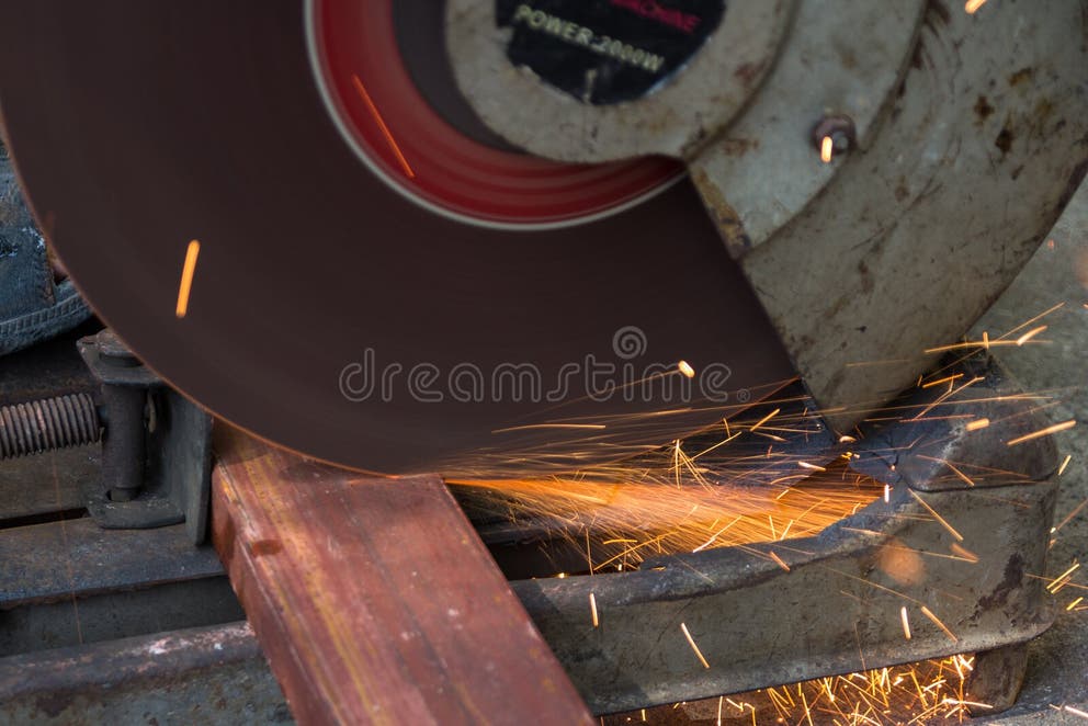 Cut iron stock photo. Image of iron, grinding, engineer - 40543156