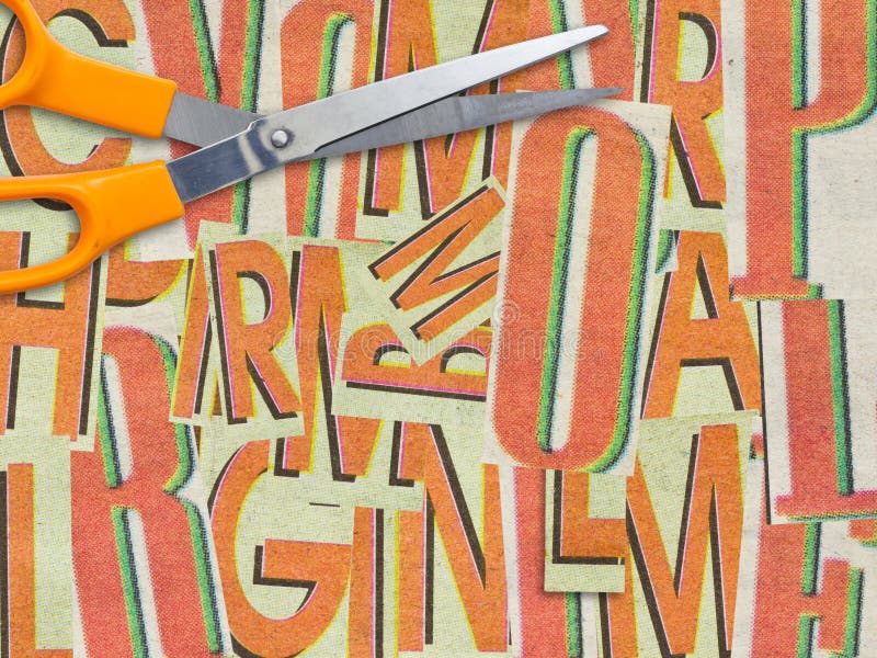 Cut letters stock image. Image of colorful, scissors - 23620501