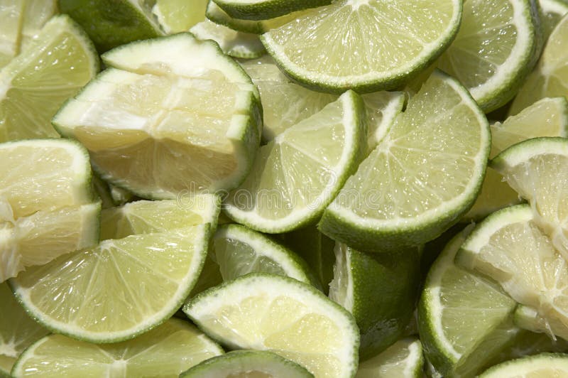 Cut Limes stock photo. Image of fresh, lime, sliced, festive - 5159126