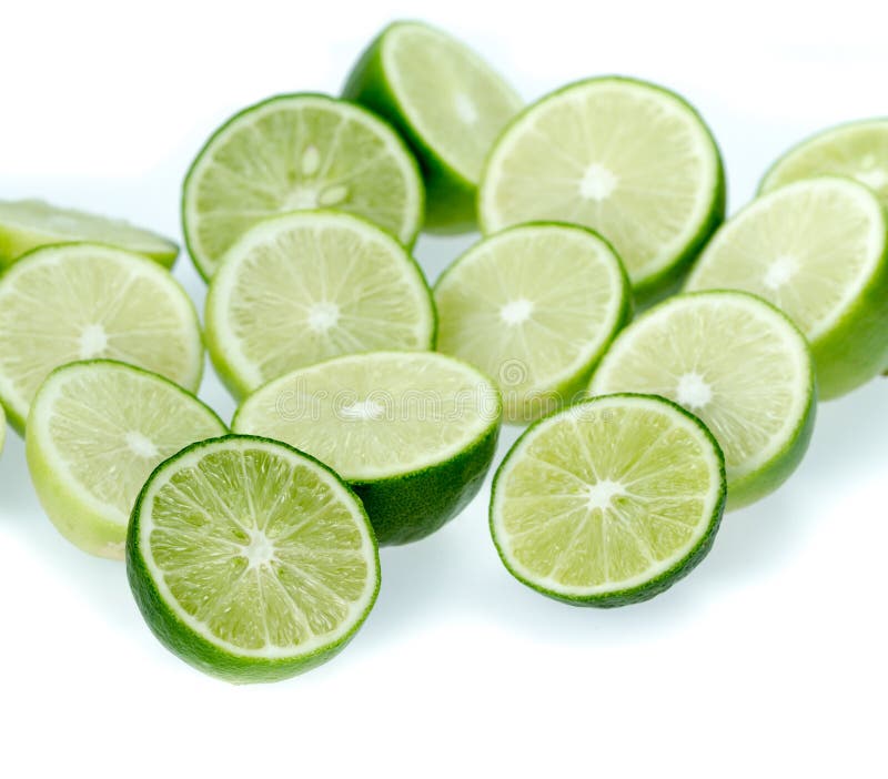 Cut limes stock photo. Image of healthy, fruits, vitamin - 32952974
