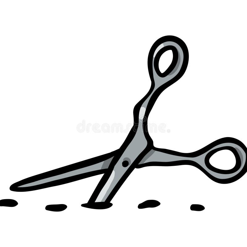 Cut Line - Hand Drawn Doodle Icon Stock Vector - Illustration of doodle ...