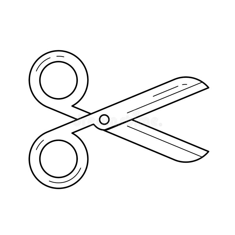 Cut line icon. stock vector. Illustration of delete - 113111843