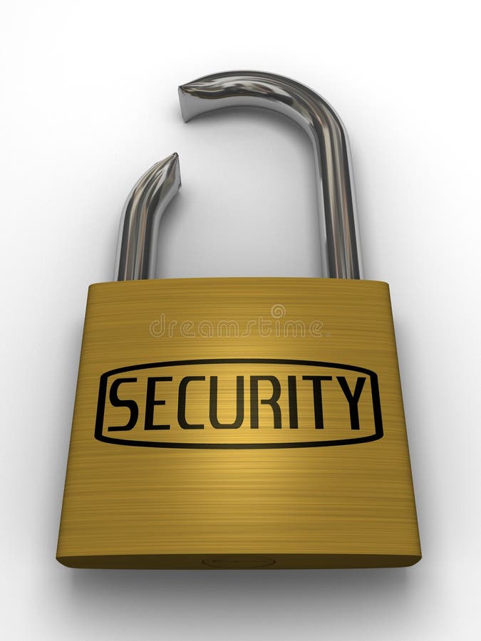 Cut Lock stock illustration. Illustration of breach, intrude - 13415314