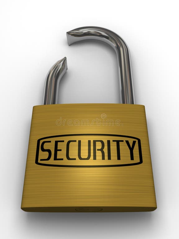 Cut Lock stock illustration. Illustration of breach, intrude - 13415314