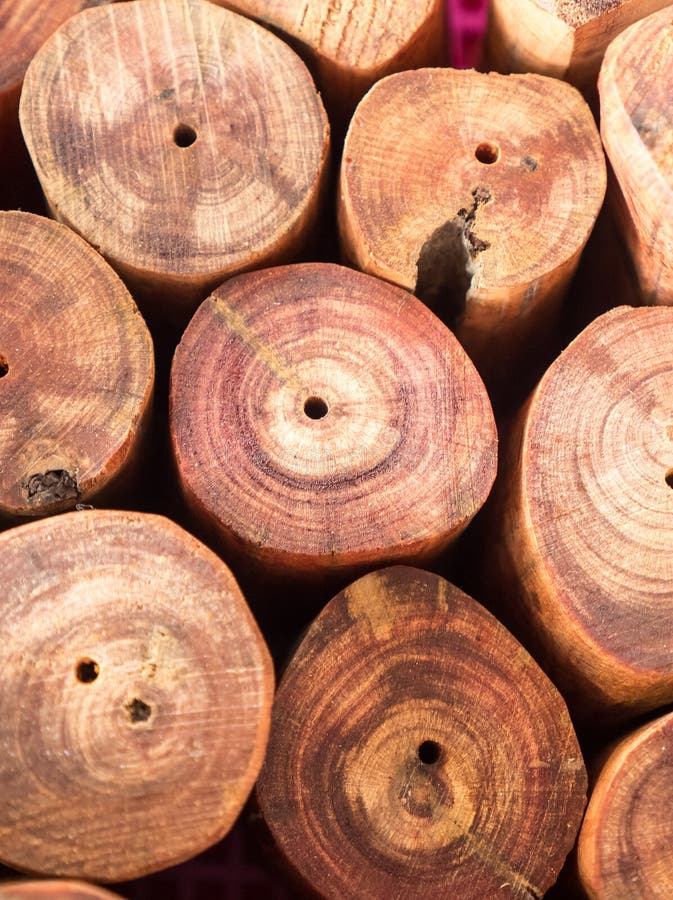 Cut Log Decoration Arranged in Pile Stock Image - Image of pile, detail ...