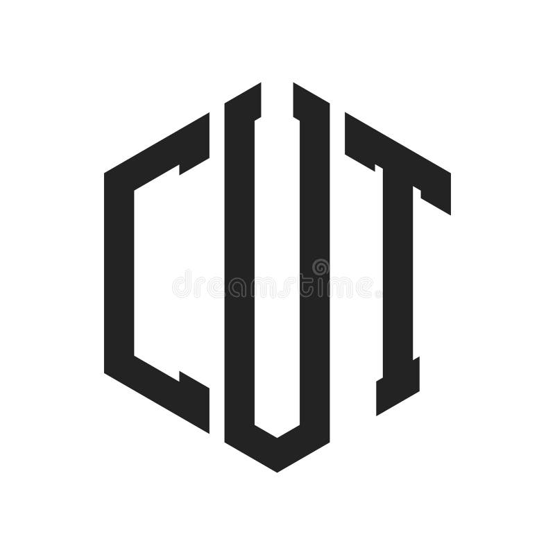 CUT Logo Design. Initial Letter CUT Monogram Logo Using Hexagon Shape ...