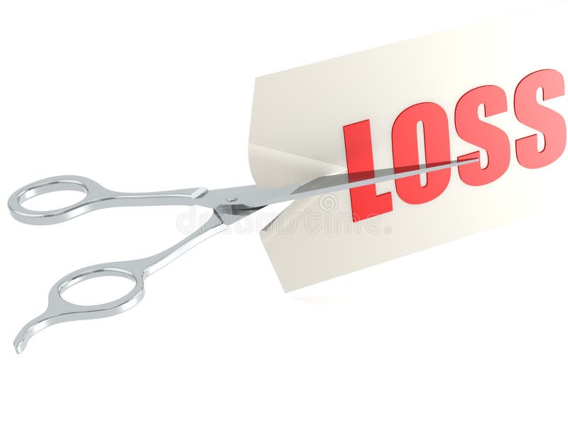 Cut loss stock illustration. Illustration of benefit - 45789321