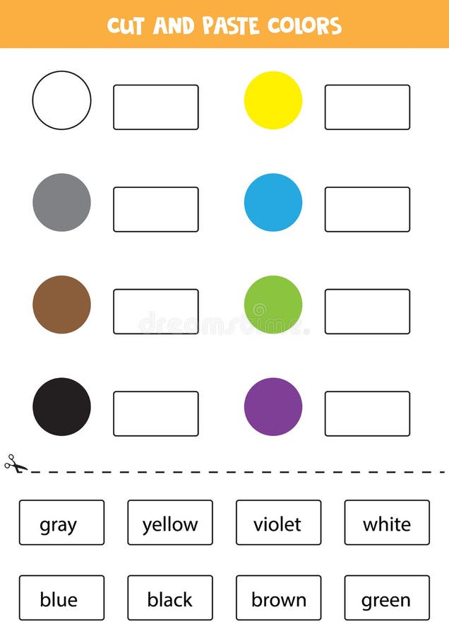 Colors Worksheet Grey Stock Illustrations – 55 Colors Worksheet Grey ...