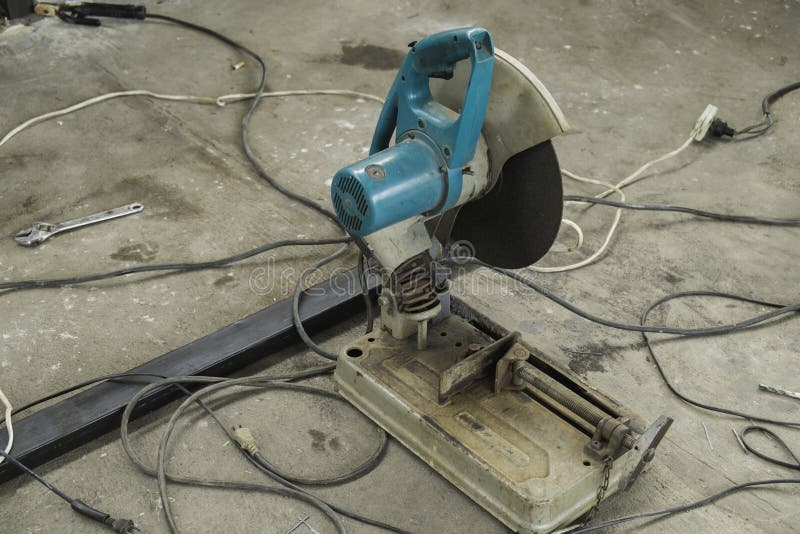 Cut-off Machine stock photo. Image of site, grunge, disc - 43215384
