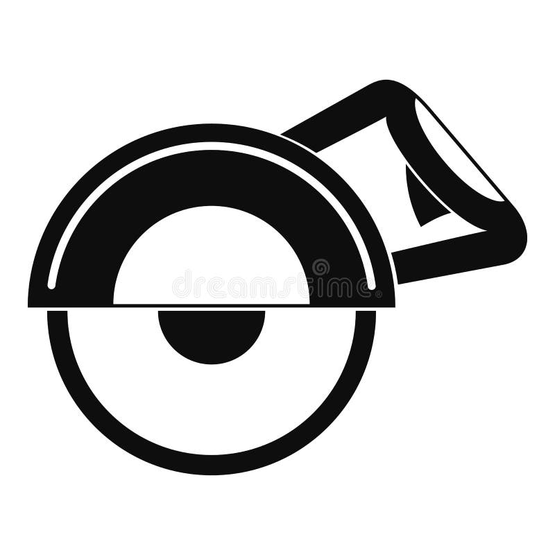 Cut Off Machine Icon, Simple Style Stock Vector - Illustration of ...