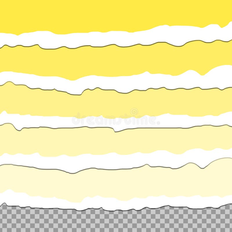 Cut off paper edges stock vector. Illustration of border - 97615311