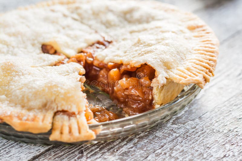 Cut Off a Piece of American Apple Pie Stock Image - Image of july ...