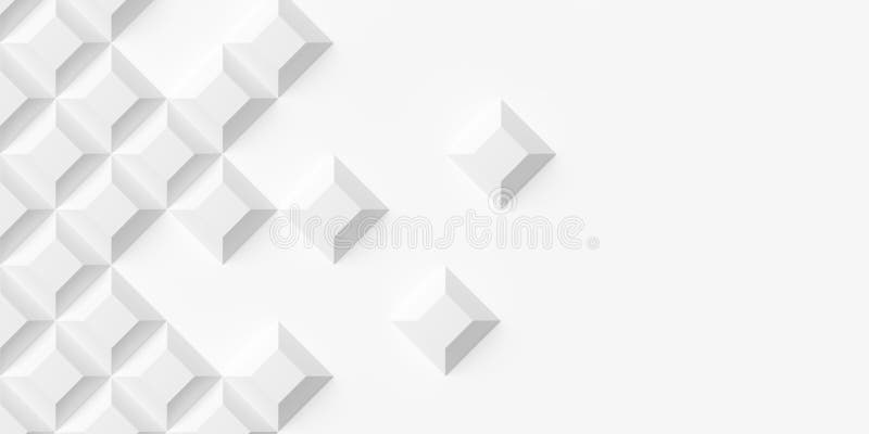 Cut Off Rotated Pyramid White Cube Boxes Block Background Wallpaper ...