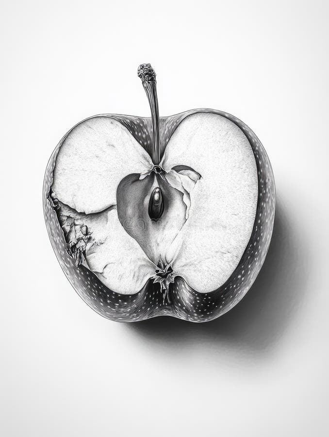 Cut Open Apple stock image. Image of nutritious, organic - 362016229