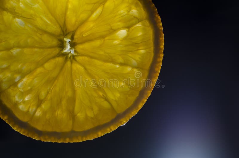 Orange with Backlight Closeup Stock Image - Image of fruit, detail ...
