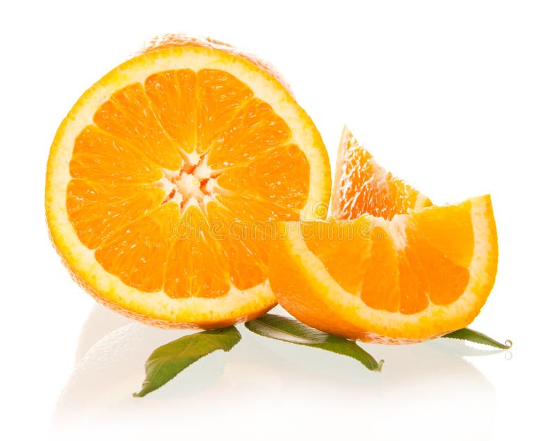 Cut orange stock photo. Image of ripe, sliced, juice - 53977660
