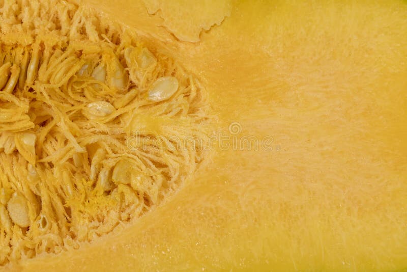 Cut Orange Pumpkin , Orange Pumpkin for Cooking, Pumpkin Seeds Inside ...