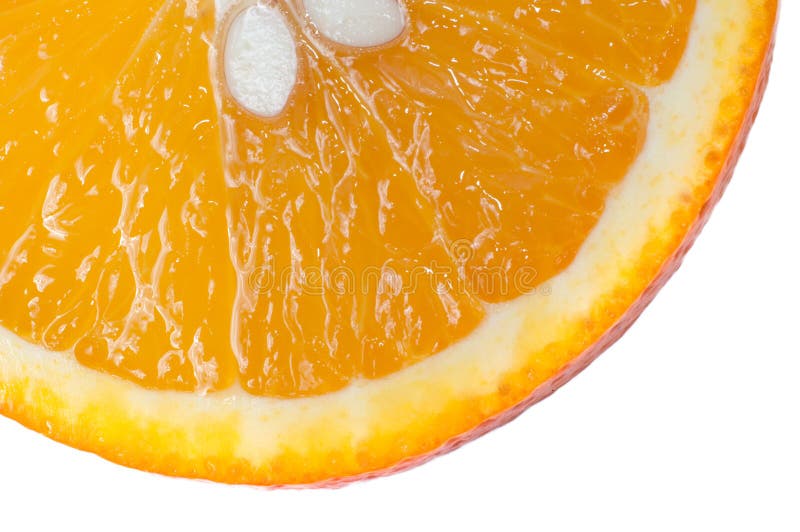 Cut Orange on White Background Stock Photo - Image of orange, food ...