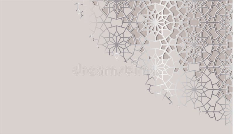 Cut Out Arabic Abstract Background, Backdrop, Card Template. Cut Out ...