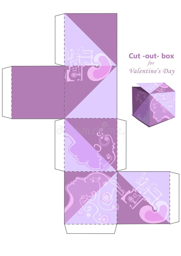 Cut out box stock vector. Illustration of monochrome - 64938506