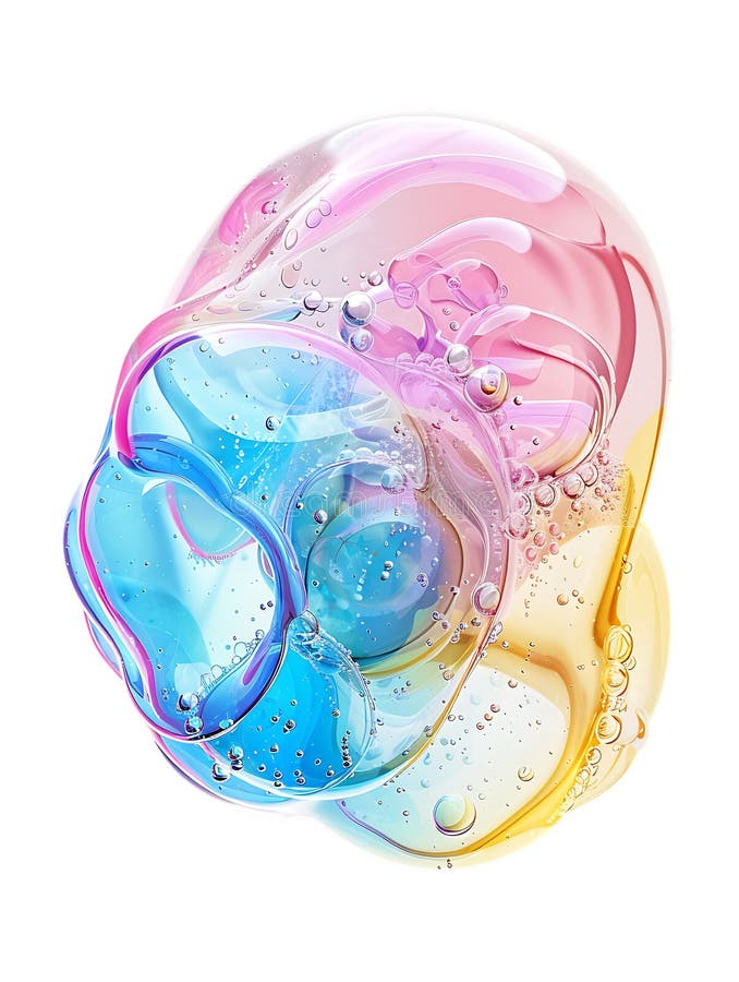 Cut Out Bubbles, Isolated Against a Transparent Background Stock ...